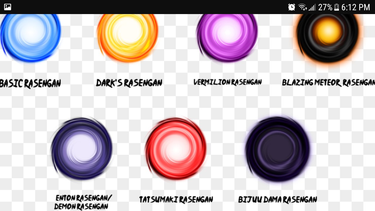 All Rasengan Types Biju Rasengan Old And New Texure For Naruto Impact