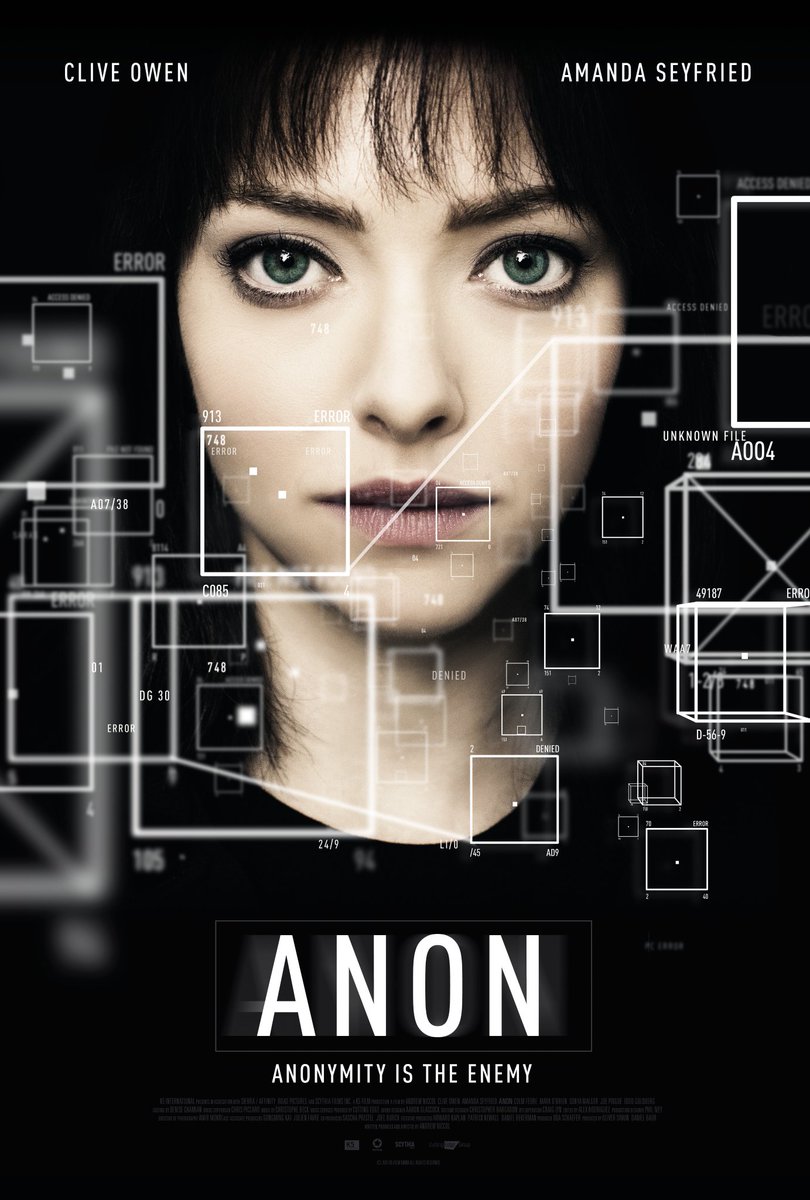 Review Film: Anon (2018) – Edwin Dianto – New Kid on the Blog