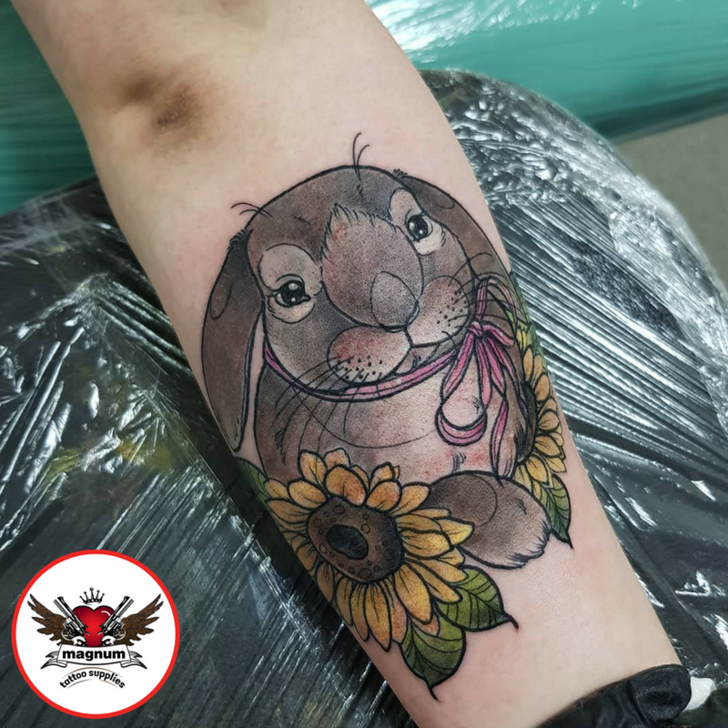 Neo Traditional Rabbit Tattoo