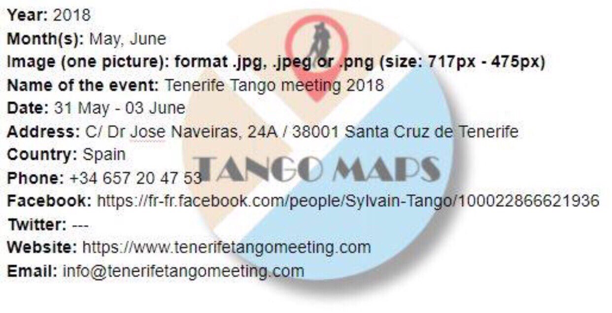👉🏻Your #TangoEvent online and FREE! We already have 18 events on our ...