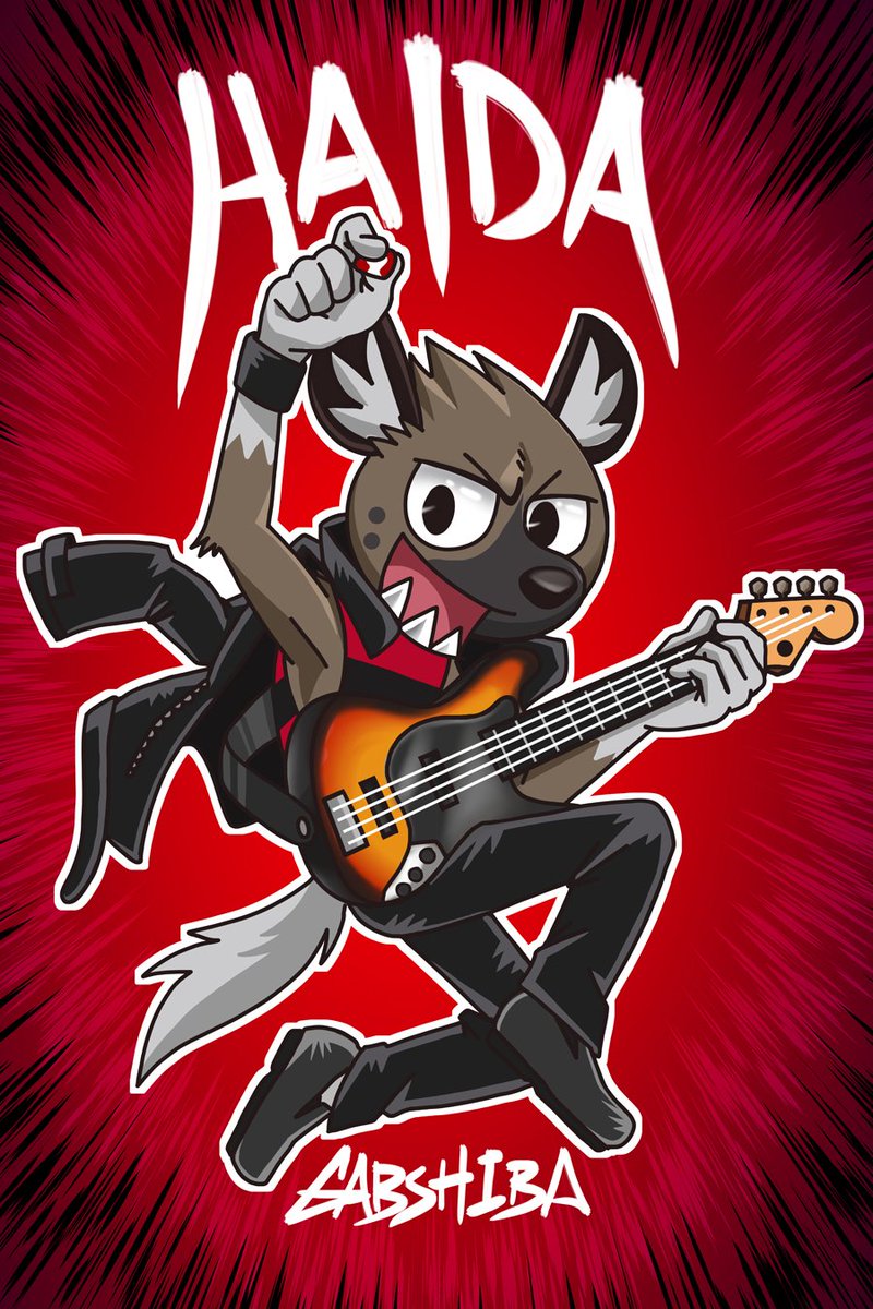 "Haida Rocking Out" by Gab Shiba : r/aggretsuko