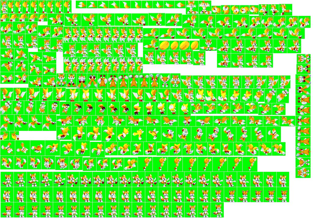 Super Tails Sprite Sheet