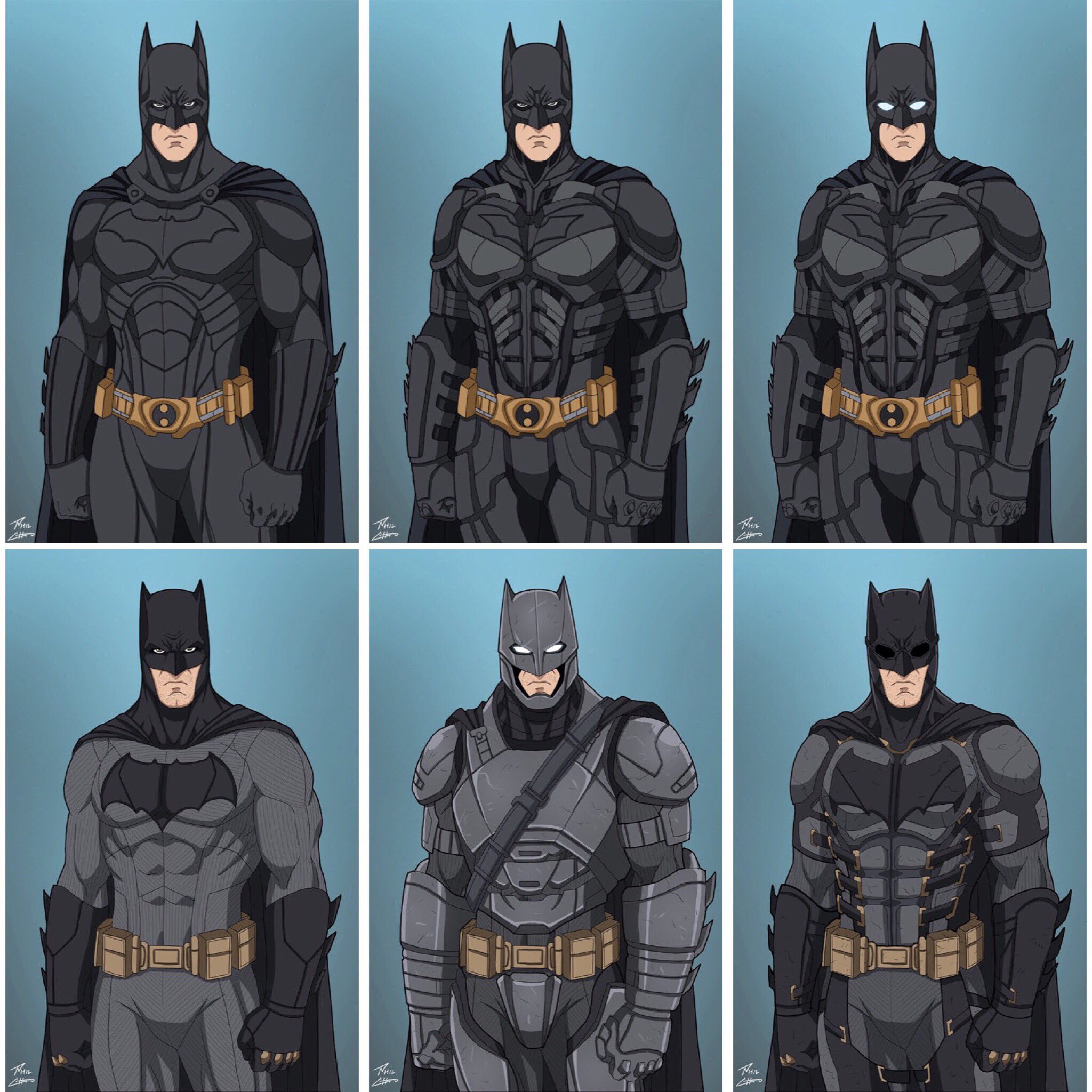 Different Batman Suits Movie