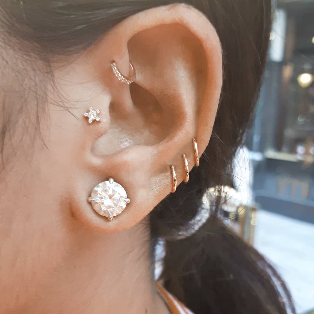 Triple Low Helix Piercing Best Prices | www.pinnaxis.com