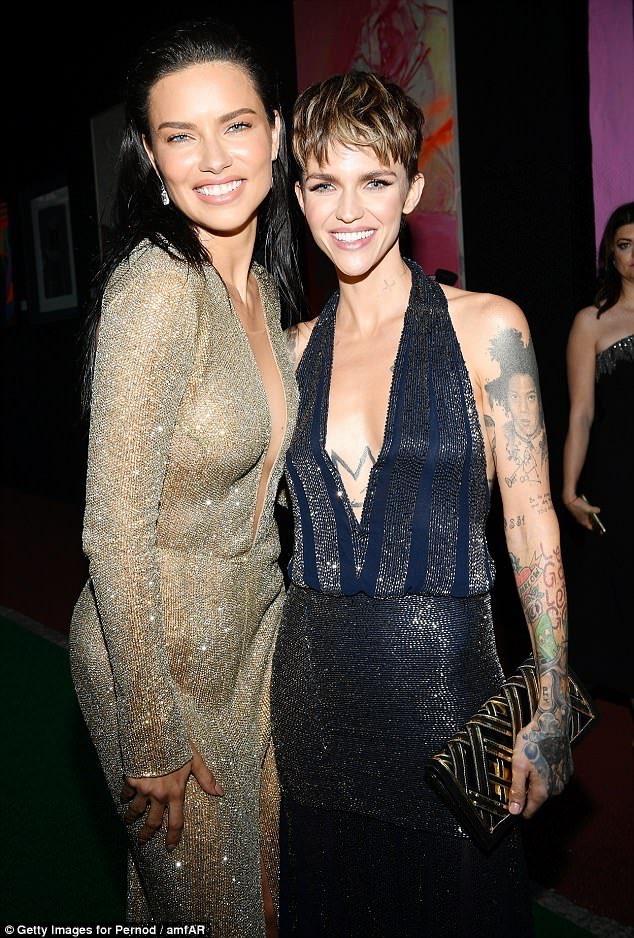 Ruby Rose Daily on Twitter: "PHOTOS | @RubyRose & @AdrianaLima at @amfAR Cannes Gala 2018…