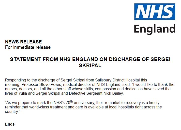 NHS England medical director Prof Steve Powis commends the NHS staff ...