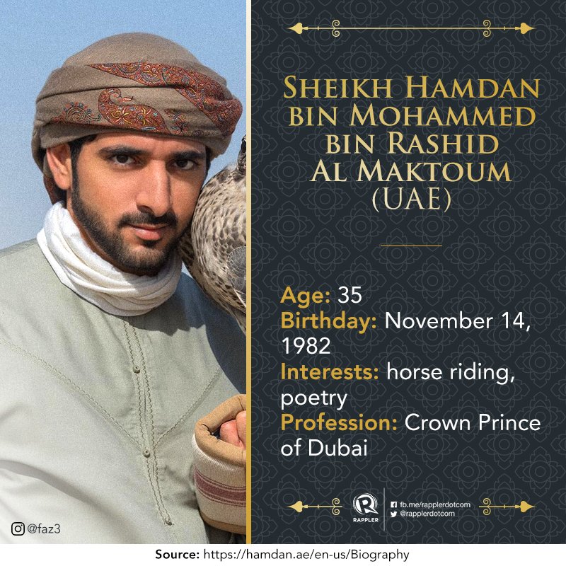 Sheikh hamdan bin mohammed bin rashid al maktoum (uae) love poetry? he ...