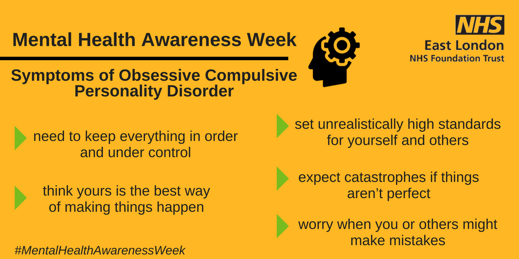 Obsessive Compulsive Personality Disorder Symptoms