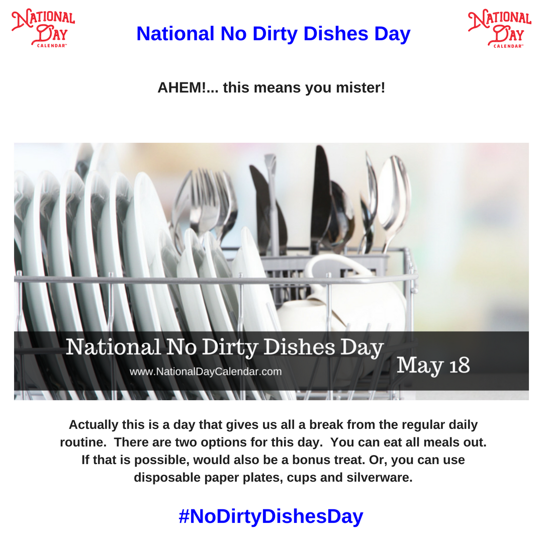 No Dirty Dishes Day