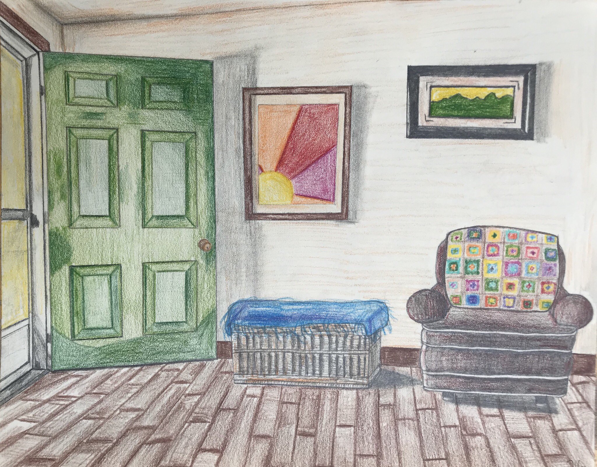 Bedroom Drawing Pencil