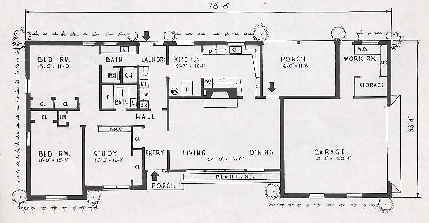 50s Ranch Floor Plans