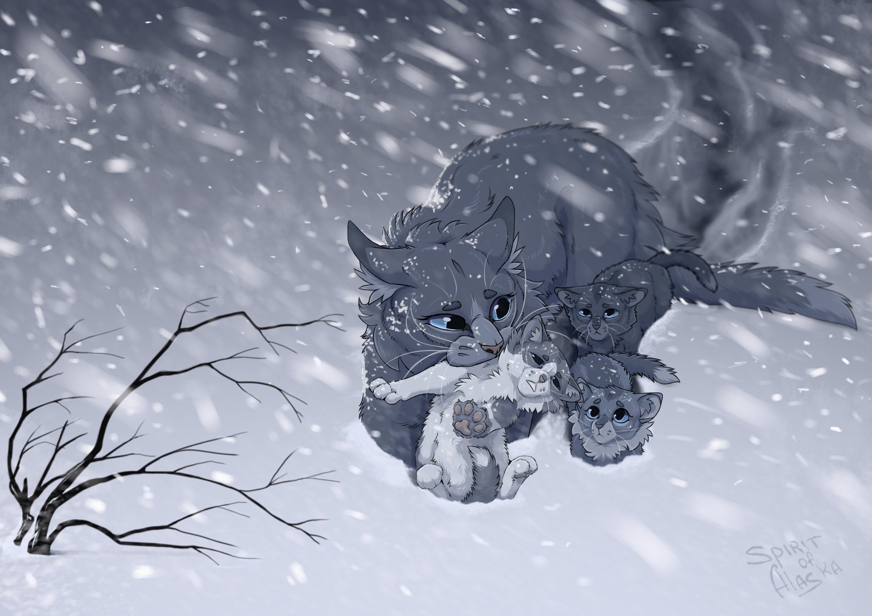 Bluestar And Her Kits