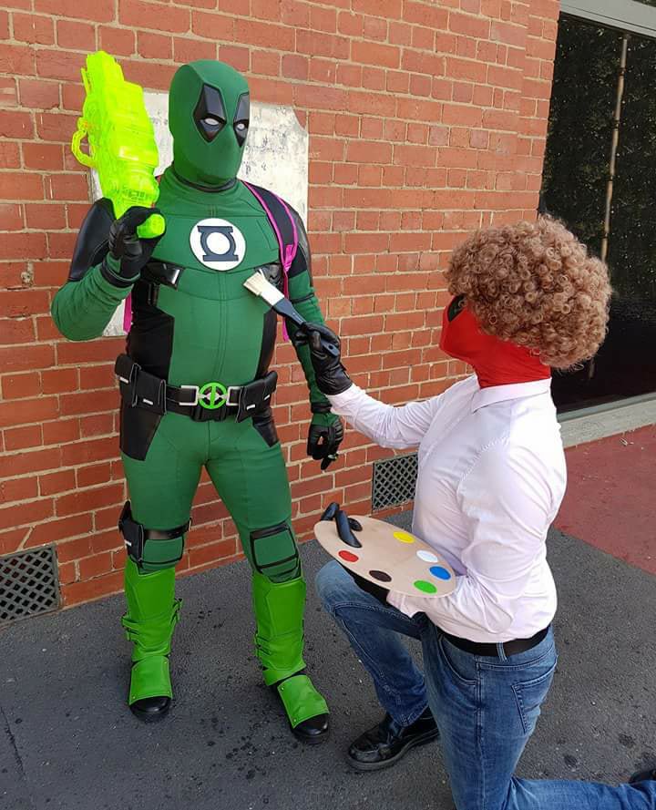 Green Deadpool Cosplay
