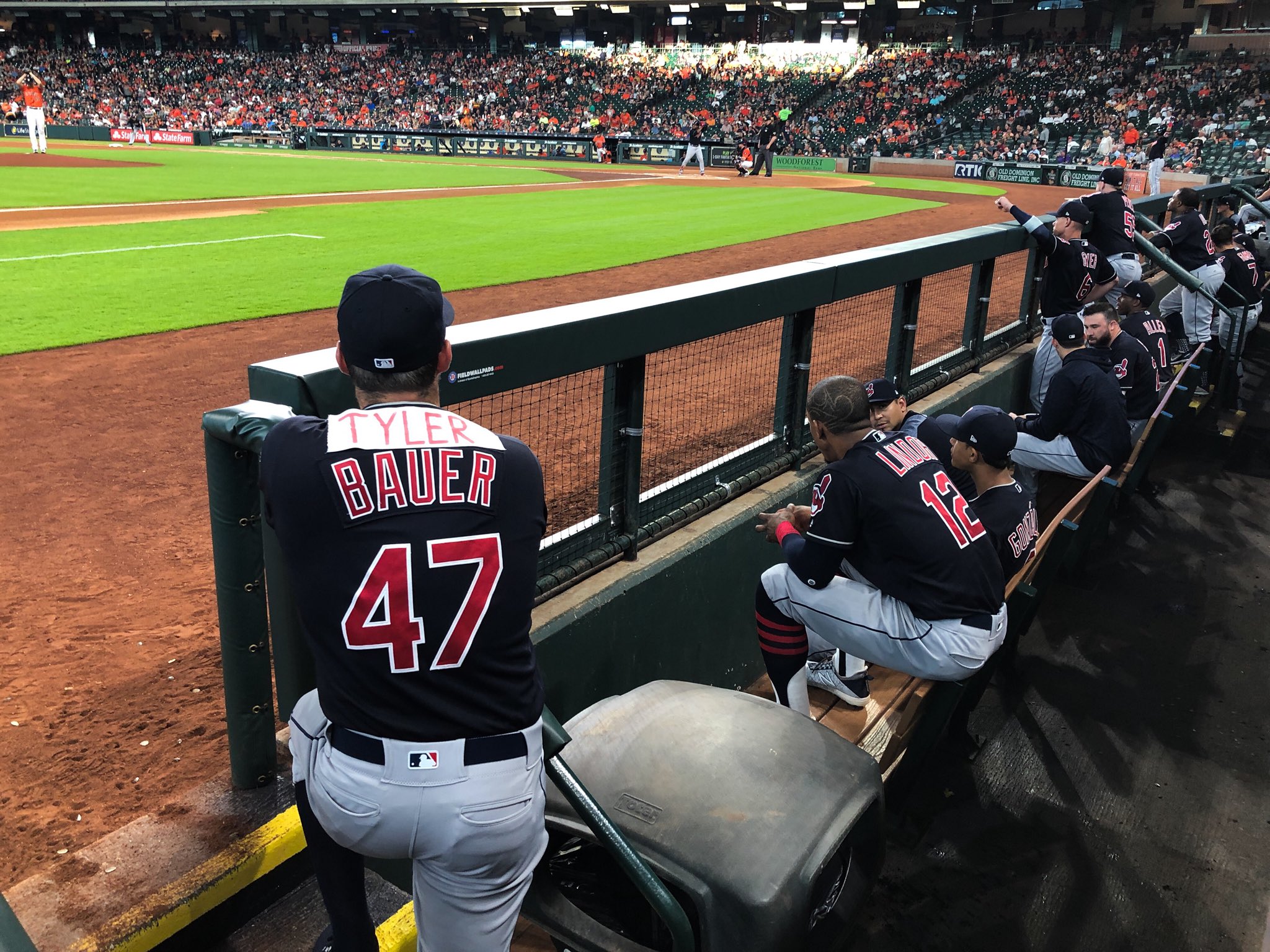 ‘Tyler’ Bauer Made An Appearance At Minute Maid Park Last Night