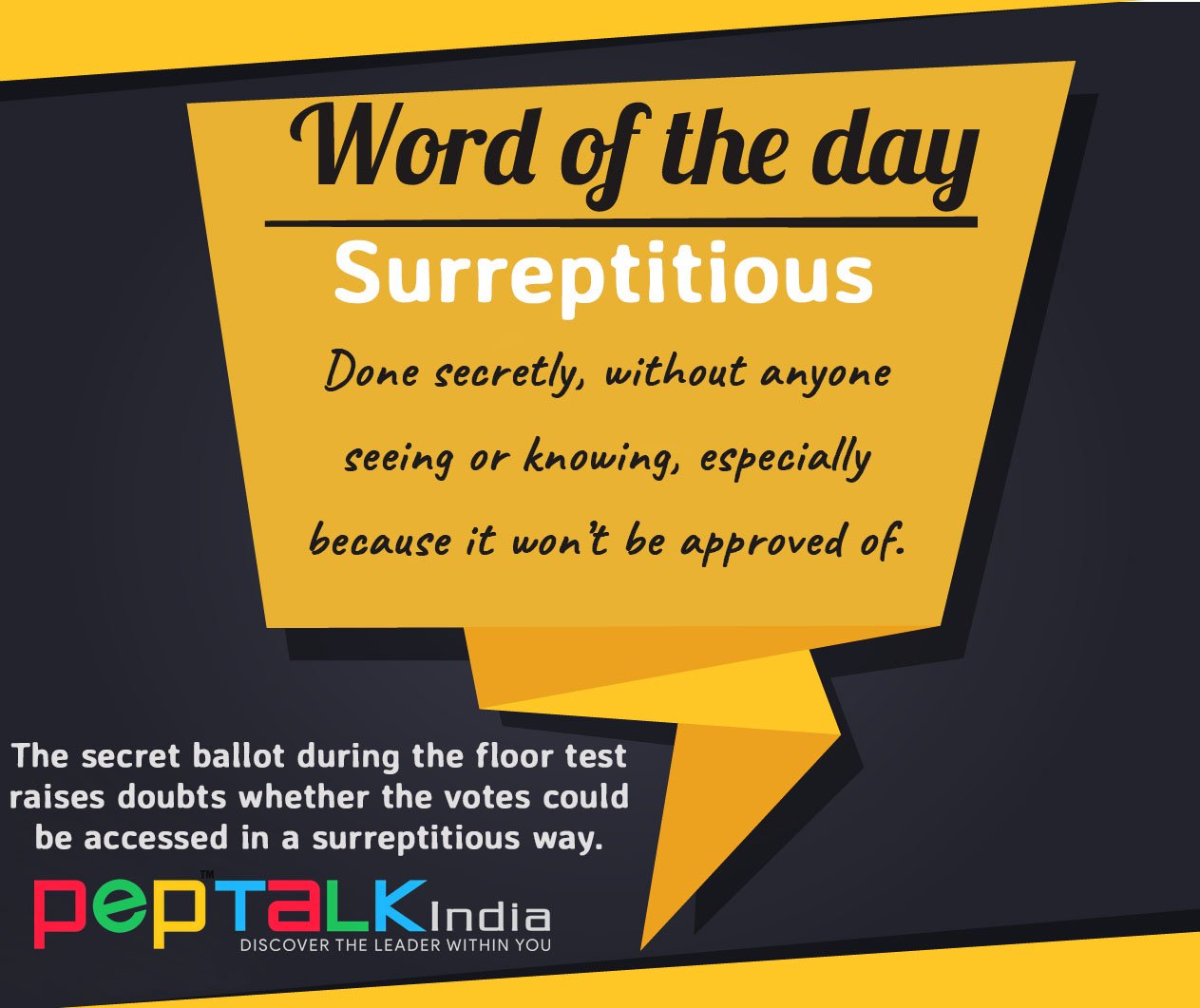 Surreptitious Definition