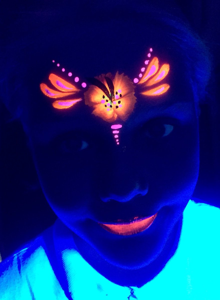 Uv Face Paint Ideas Learn To Paint UV Glow Skull. Halloween And Face