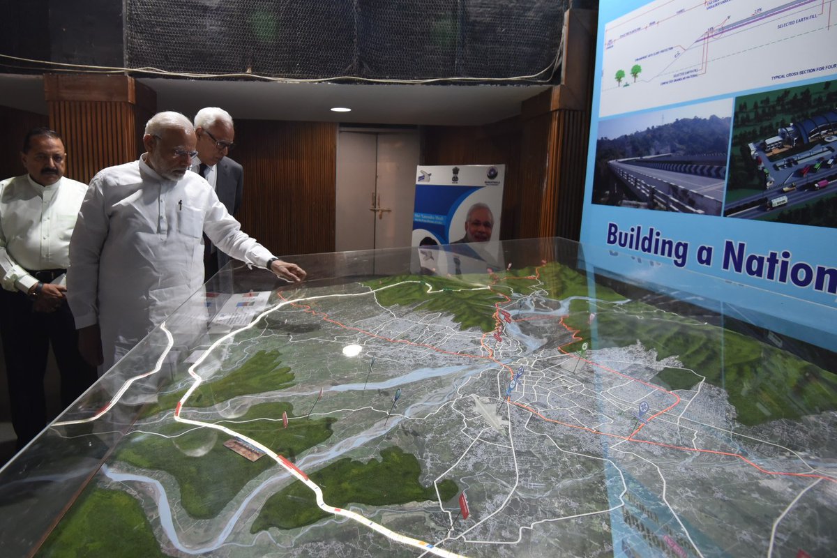 At a programme in Jammu, laid the foundation stone for a power project ...