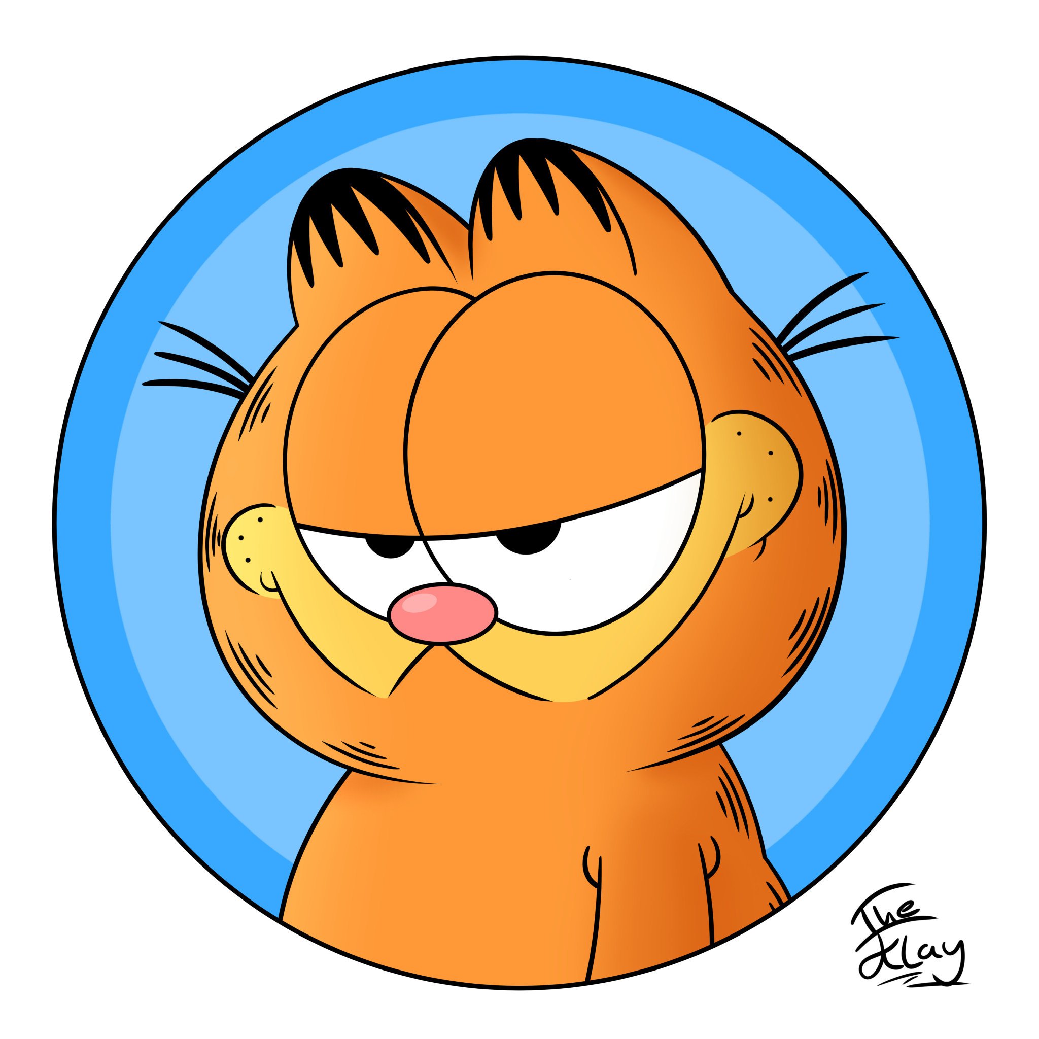 Garfield Face Comic