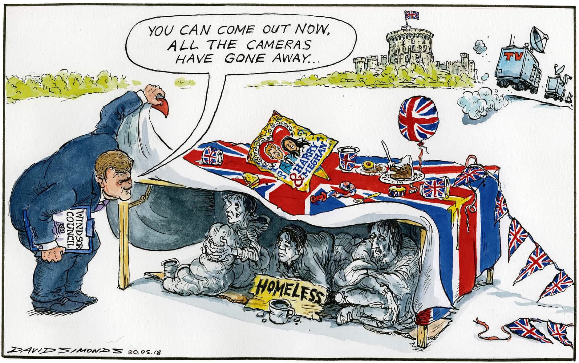 Homeless Political Cartoon