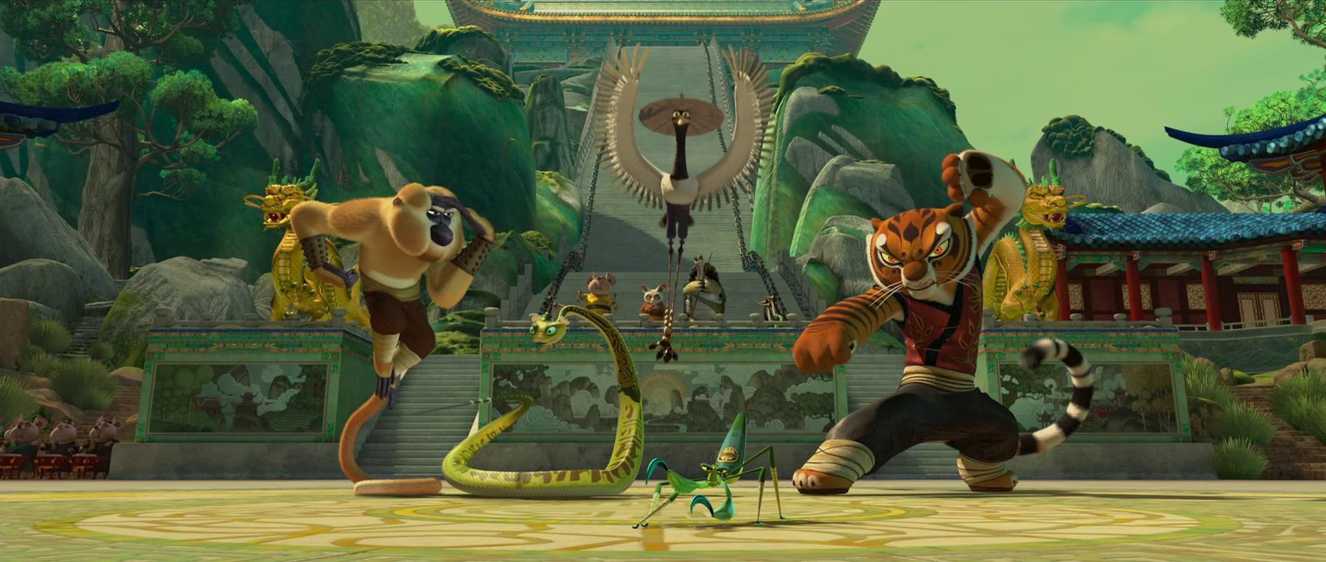 Kung Fu Panda 2 Monkey Viper Mantis Crane