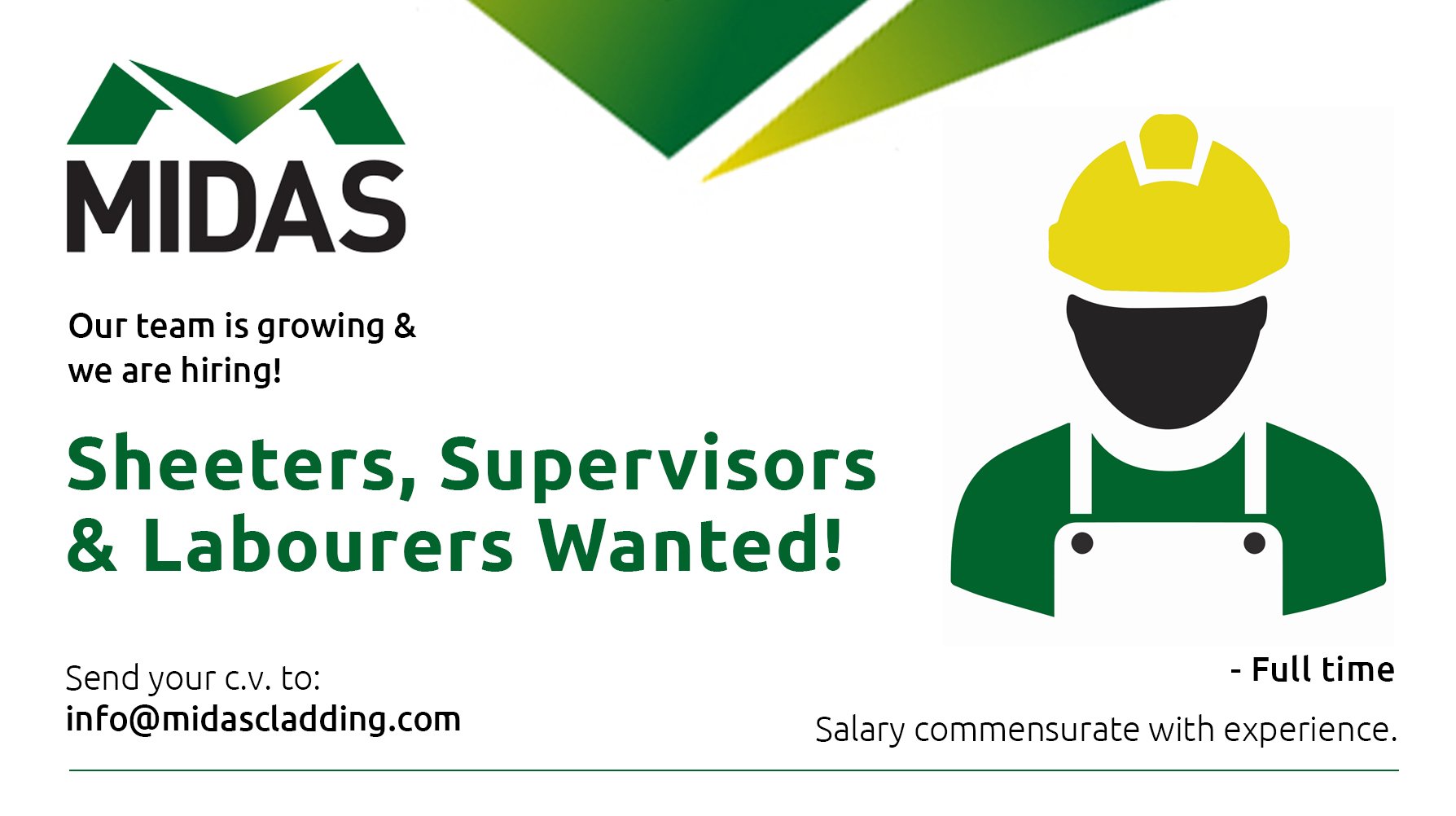 Midas Cladding on Twitter: "Opportunity to join #TeamMidas…