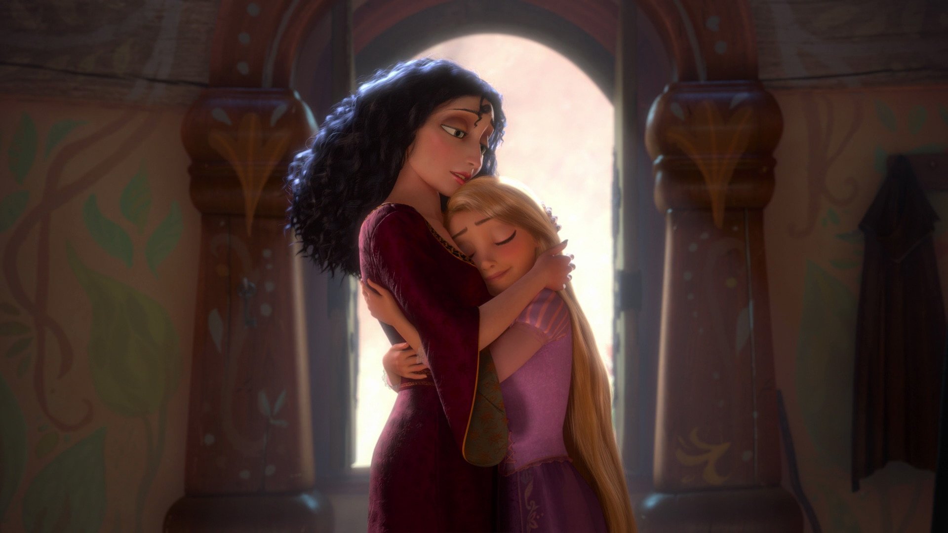 Mother Gothel And Rapunzel Hug