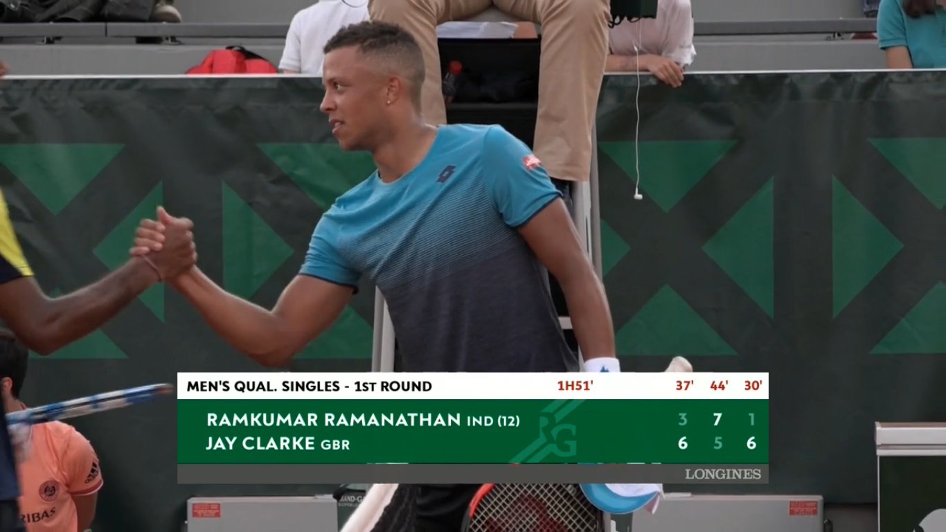 🎾 Tennis on telly 📺🇬🇧 on Twitter: "Jay Clarke beat Ramkumar Ramanathan ...