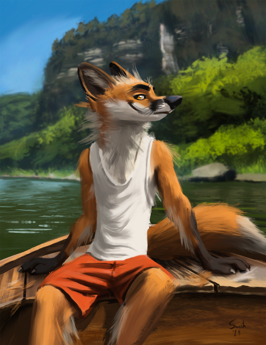 "Outdoor Fox" by swishchee : r/furry