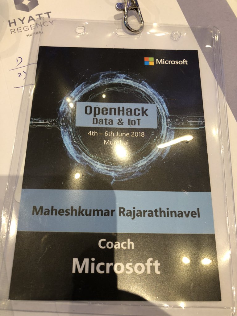 Maheshk on Twitter: "#msopenhack kick off https://t.co/Lsya45a2ul" / Twitter