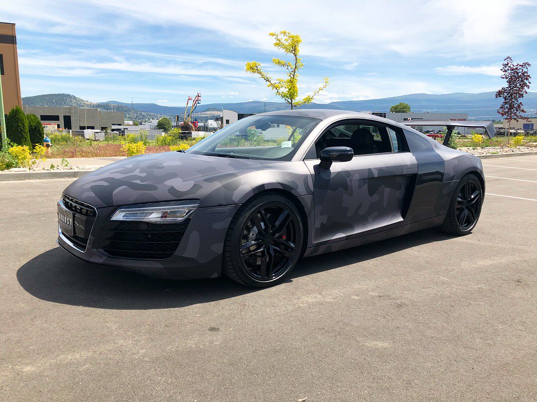 Camo And Black Audi R8