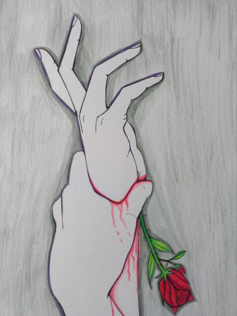 Wrist Cutting Drawings