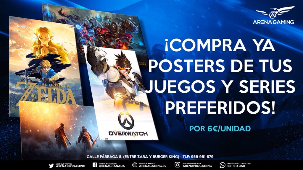 Arena Gaming on Twitter: "🎉NOVEDADES🎉 Ya puedes comprar posters de tus ...