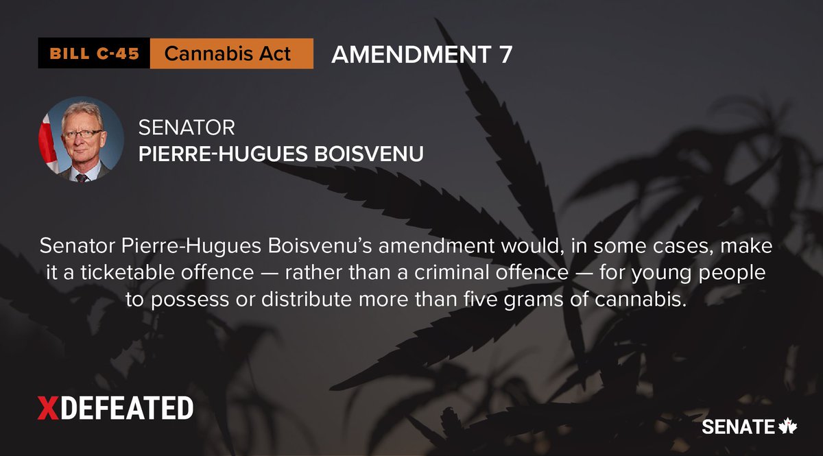 All Amendment To The Cannabis Act In The Senate C 45 R Canadients