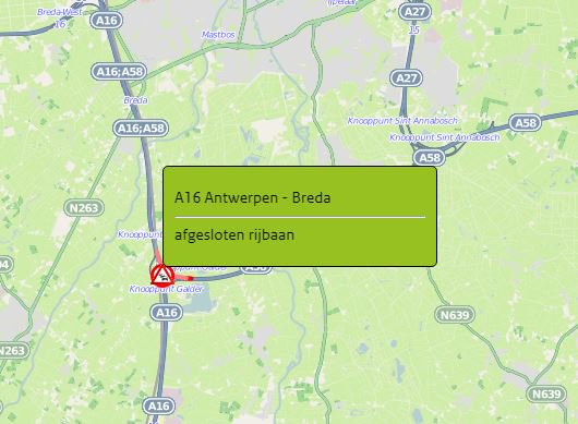 Rijkswaterstaat Verkeersinformatie on Twitter: "Flinke botsing tussen 3 vrachtwagens op de #A16 ...