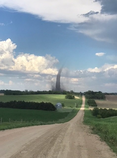 Landspout Tornado Damage