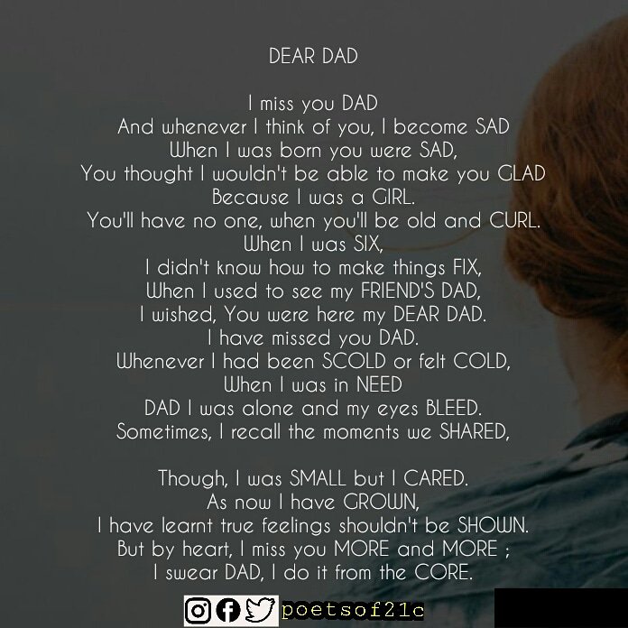 I Miss You Dad Poems
