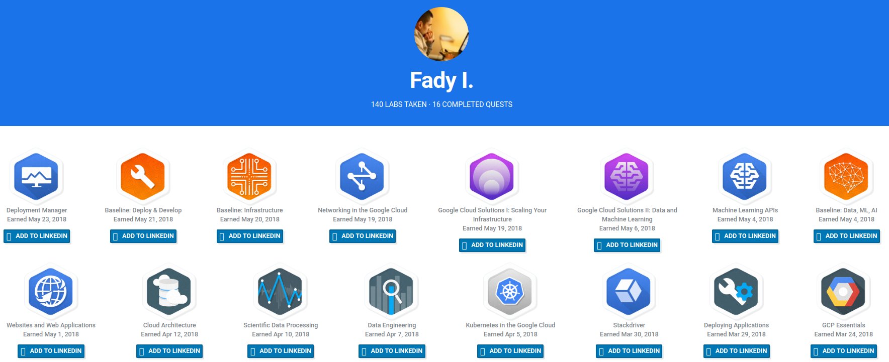 Fady Ibrahim on Twitter: "I'd like to inform You Guys @GDGCairo 😍 I have completed all the ...
