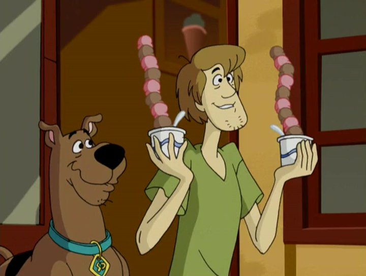 Scooby Doo And Shaggy Eating Ice Cream