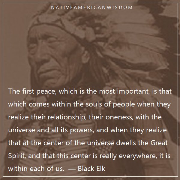 Native American Quotes On Peace
