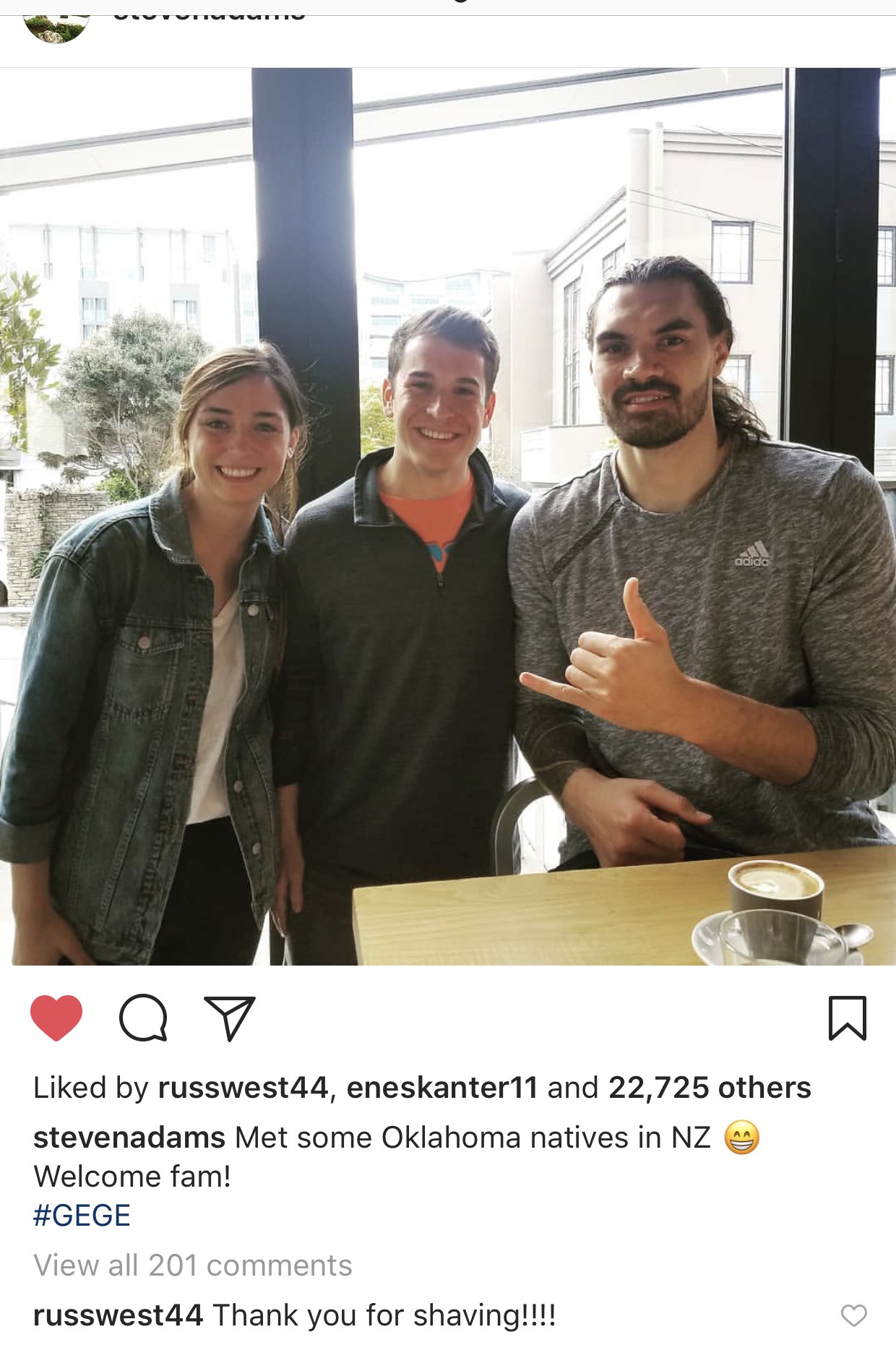 Steven Adams Girlfriend