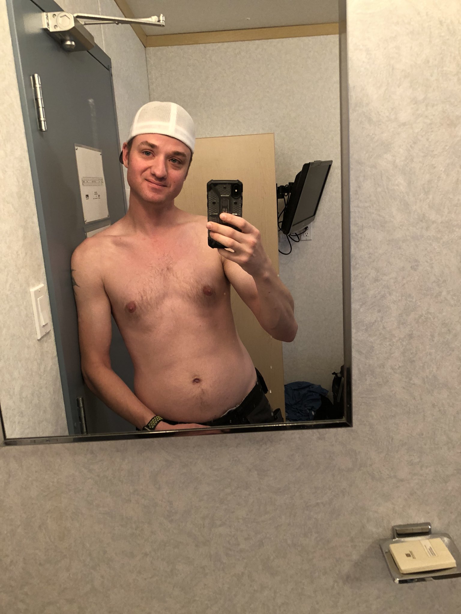 Guy Shirtless Selfie
