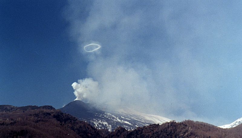 Mount Etna Smoke Rings
