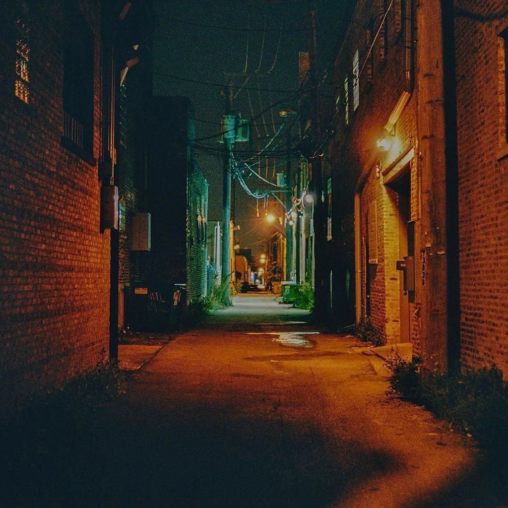 Chicago Streets At Night