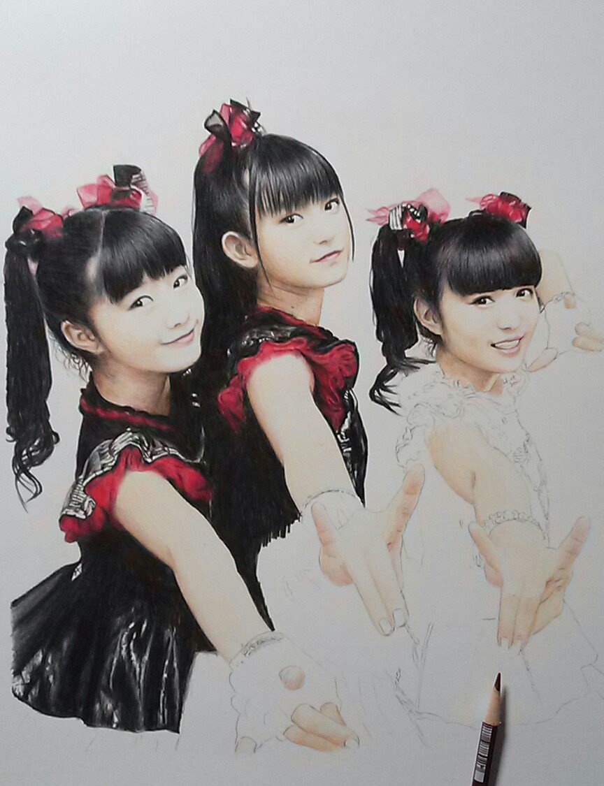 BABYMETAL Pencil Art by Chihiro Mori : r/BABYMETAL