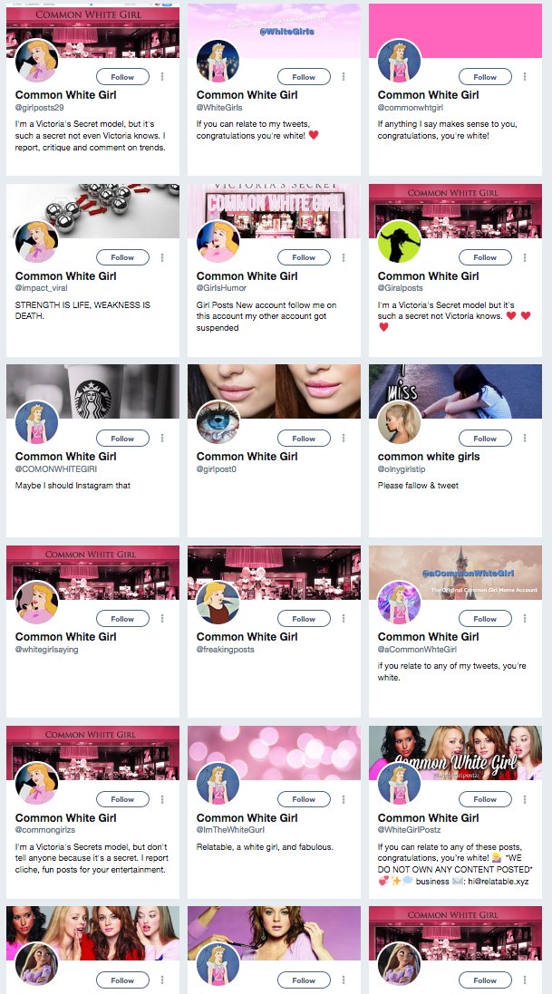 Common White Girl Posts