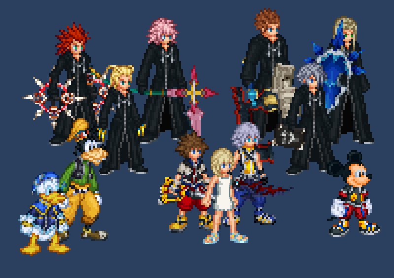 Kingdom Hearts Sprites Roxas