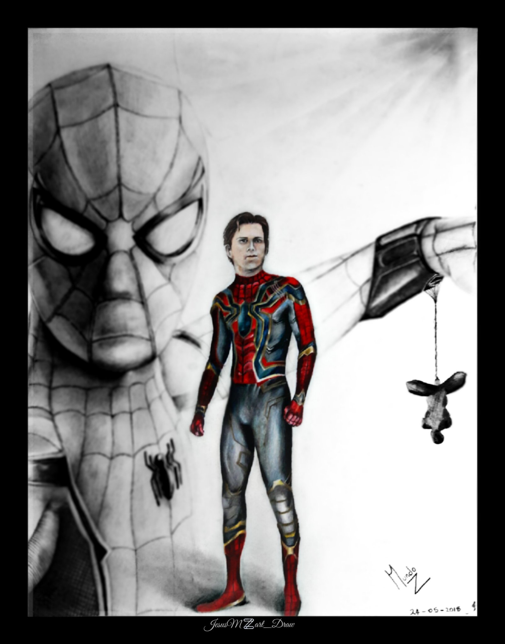 Dibujos De Spiderman A Lapiz Y Color Set De Arte Berry Hip Marvel