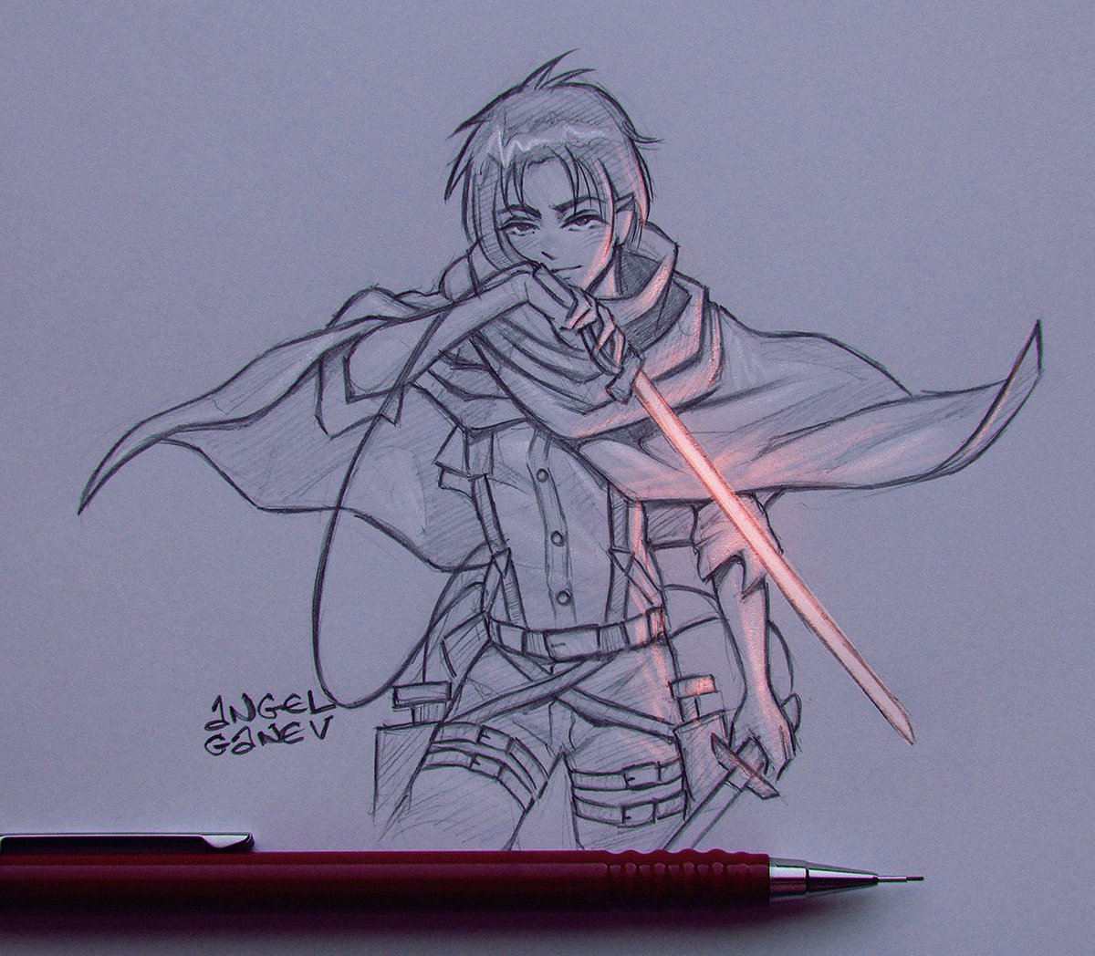 Angel Anime Boy Drawings In Pencil