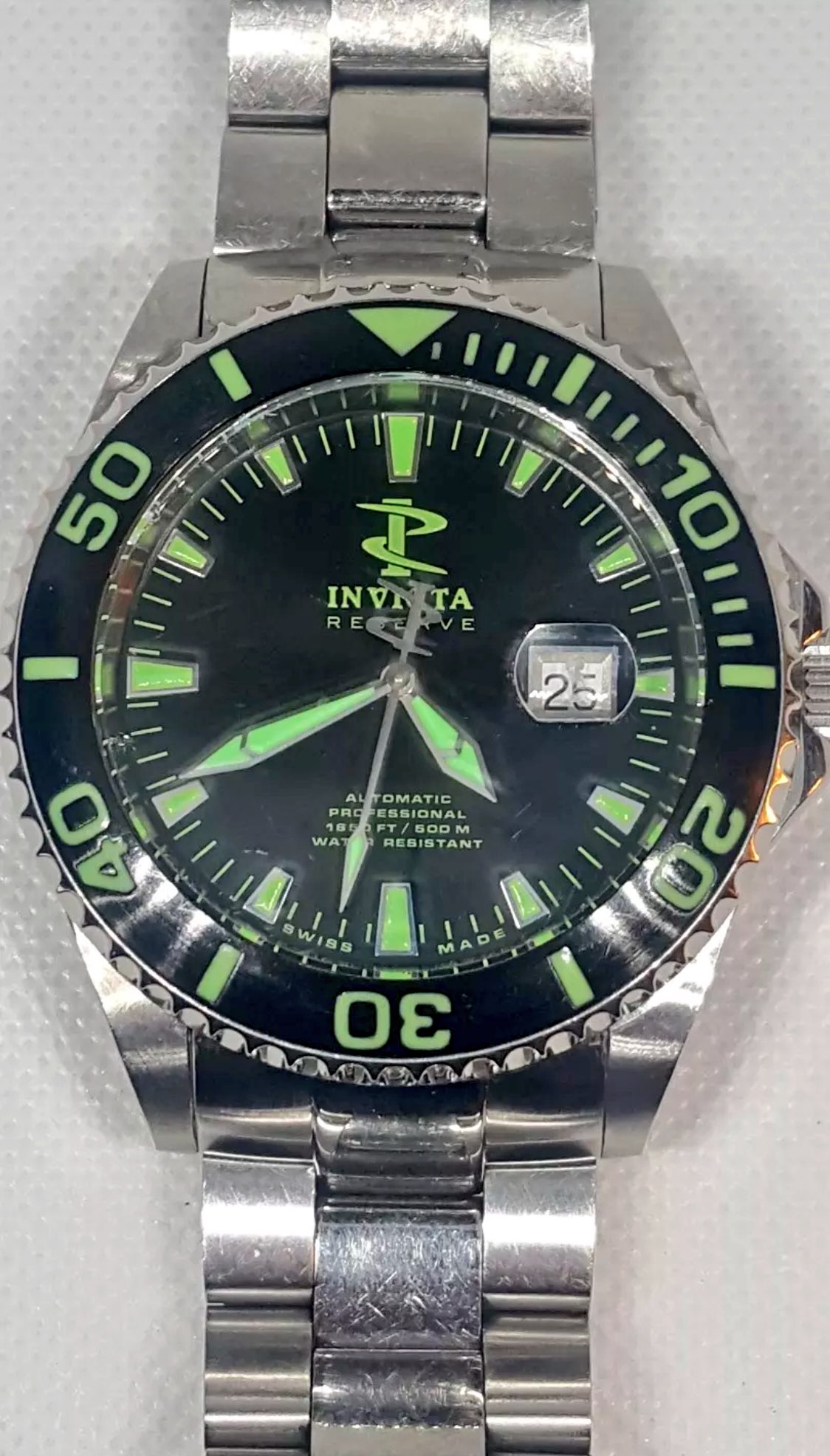 Invicta Reserve Pro Diver Ronda Lithium Ion Quartz 10 Year Battery Life ...