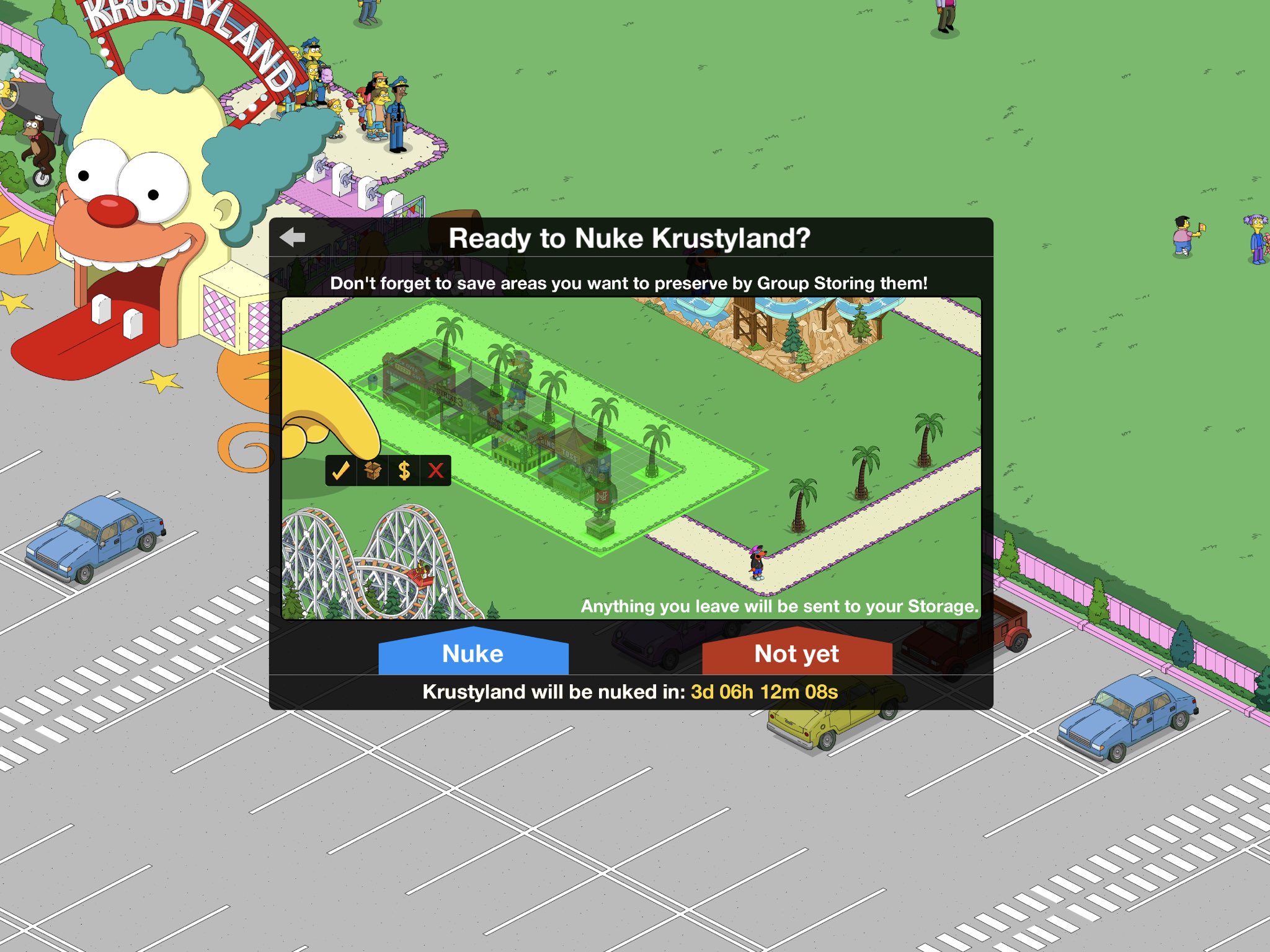 The Simpsons Krustyland Map